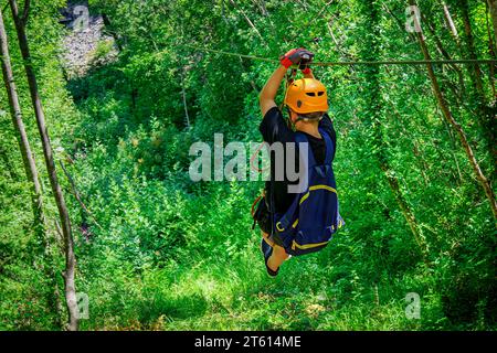Women Enjoying Thrilling Zipline Experience, Embracing the Exhilaration ...
