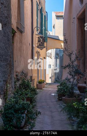 The medieval village of Borgio Verezzi, in Liguria, Italy Stock Photo ...