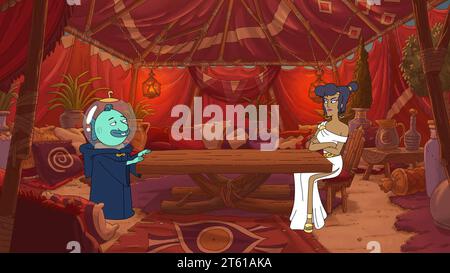 KRAPOPOLIS, from left: Hippocampus (voice: Dancan Trussell), Deliria ...