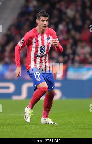 Celebration Goal Alvaro Morata de Madrid during the UEFA Champions ...
