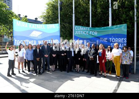 Melbourne, Australia. 08th Nov, 2023. Pabai Pabai speaks at the Federal ...