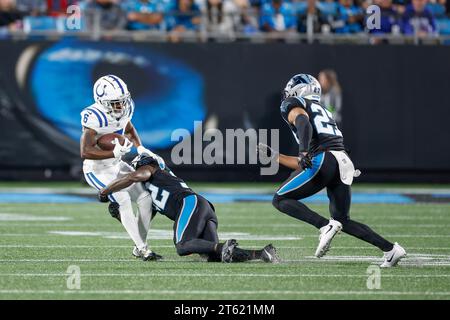 Indianapolis Colts wide receiver Isaiah McKenzie runs past Carolina ...