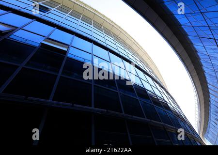 glass curtain wall construction Stock Photo - Alamy