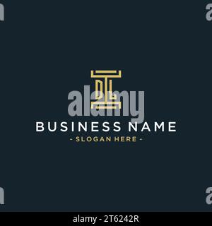 DL initial for law firm logo, lawyer logo, attorney logo design ...