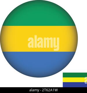 Flag of Gabon round shape, national symbol Stock Vector Image & Art - Alamy