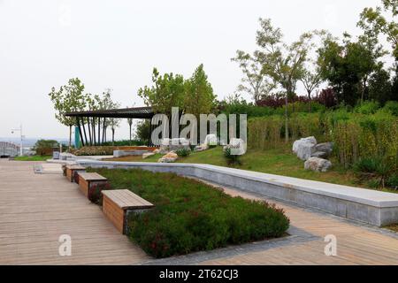 Park Architectural scenery, Tangshan, China Stock Photo - Alamy