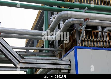 Plant piping facilities Stock Photo - Alamy