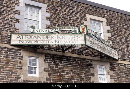 Alexander Keith's Brewery sign on Lower Water Street in downtown ...