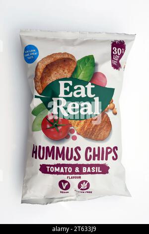 Eat Real hummus chips Stock Photo - Alamy