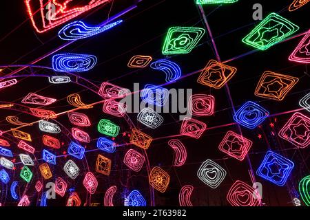Coloured light and shadow Gallery Stock Photo - Alamy