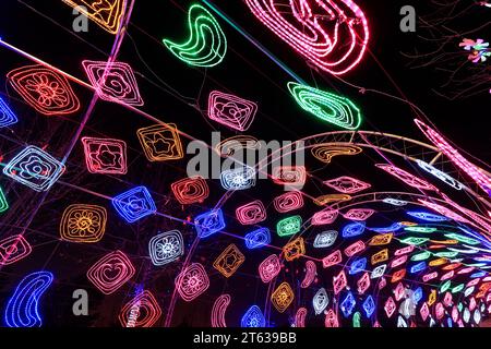 Coloured light and shadow Gallery Stock Photo - Alamy