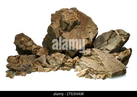 Isolated Frodo stone for aquascaping aquarium on the white background ...