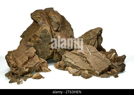 Isolated Frodo stone for aquascaping aquarium on the white background ...