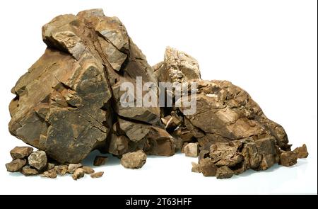 Isolated Frodo stone for aquascaping aquarium on the white background ...