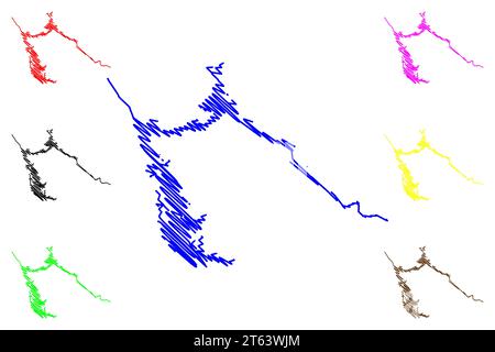Lake McClure Reservoir (United States of America, North America, us ...