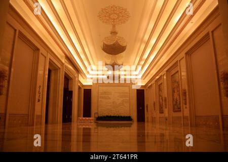 Hotel lobby passageway Stock Photo - Alamy