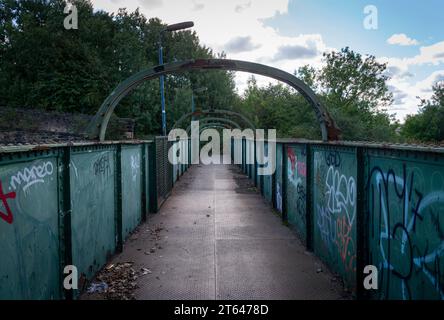 Brightside Station Footbridge, Sheffield Stock Photo - Alamy