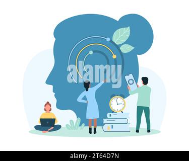 Business adaptability, soft skill and strategy of employee. Tiny people ...