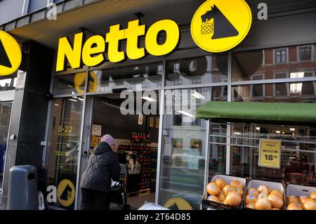 Copenhagen, Denmark /08 Noemer 2023/.Netto groceyr store in danish ...