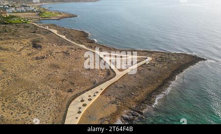 Aerial view of the Paphos coastal path, Paphos, Cyprus Stock Photo - Alamy