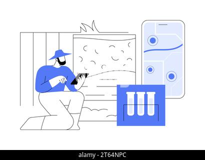 Soil sampling isolated cartoon vector illustrations Stock Vector Image ...