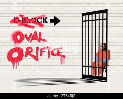 Donald Trump behind Bars in Jail Convicted is the first time a former ...