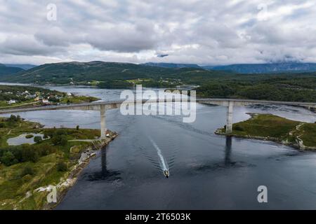 Bridge over Saltstraumen, strongest tidal current in the world ...