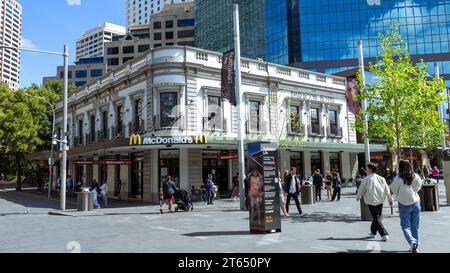 Sydney Australia,Circular Quay,McDonald's restaurant fast food counter ...