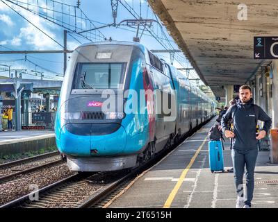 SNCF TGV at Tours Station Stock Photo - Alamy