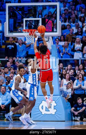 North Carolina forward Harrison Ingram (55) celebrates his dunk against ...