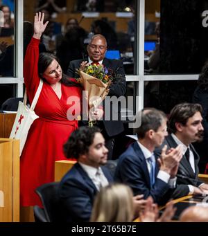 AMSTERDAM - Annabel Nanninga of JA21 during a council meeting in which ...