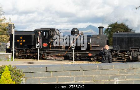 The Snowdonia Star Steam Train of the Ffestiniog Railway, in Porthmadog ...