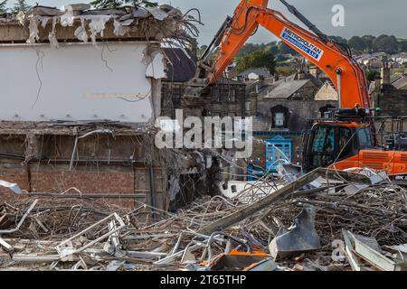 The Demolition of Ian Clough Hall and Baildon Library in Baildon ...