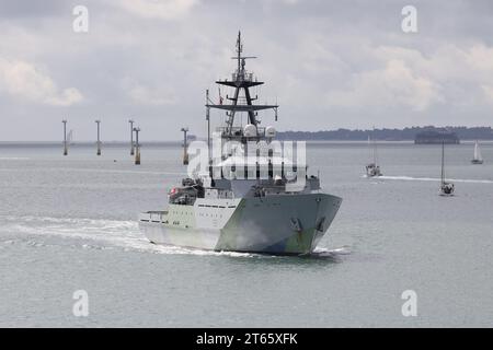 The Royal Navy River class offshore patrol vessel HMS TYNE (P281 ...