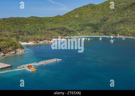 Royal Caribbean's private coastal peninsula of Labadee, Haiti Stock ...