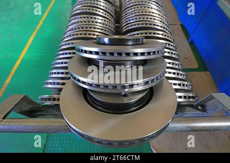 Brake disc on the production line Stock Photo - Alamy