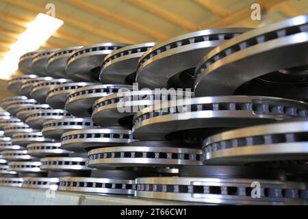 Brake disc on the production line Stock Photo - Alamy
