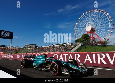 Fernando Alonso of Spain and Aston Martin Aramco F1 Team seen during ...