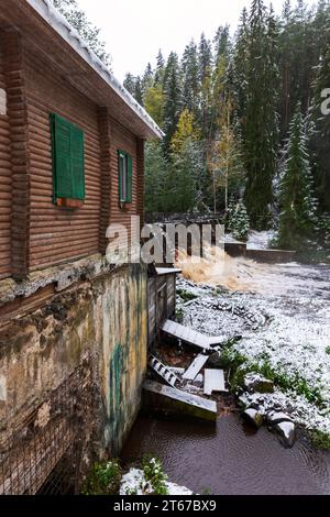 Old hydroelectric power plant power station, museum piece from ...