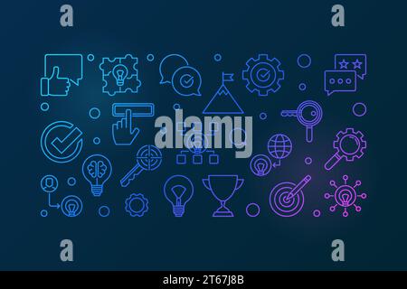 Search banner in word trust partner with hand over magnifier icon on ...