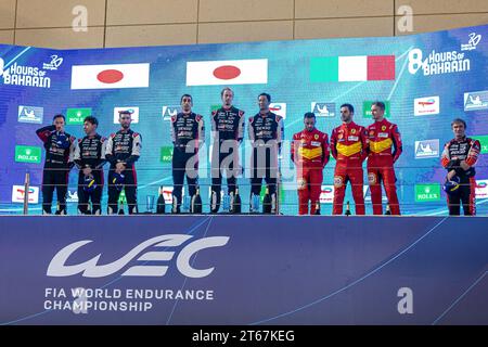 FIA WEC 2023 - BAPCO ENERGIES 8 HOURS OF BAHRAIN, PODIUM Stock Photo ...
