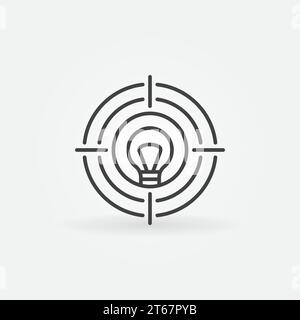 Bulb target icon, simple style Stock Vector Image & Art - Alamy