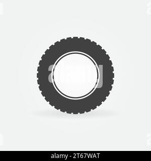 One tire icon. Simple illustration of one tire vector icons set color ...