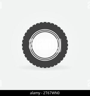 Single tire icon. Simple illustration of single tire vector icons set ...
