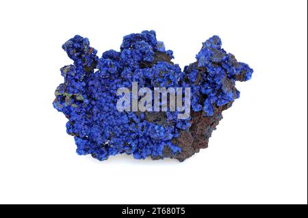 Azurite is a copper carbonate. This sample comes from Morocco Stock ...