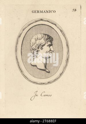 Germanicus Julius Caesar, 15 BC - AD 19, a prominent general of the ...