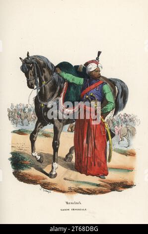 Uniform of the Mamelukes of the Imperial Guard, 1799-1815. Cavalry unit ...