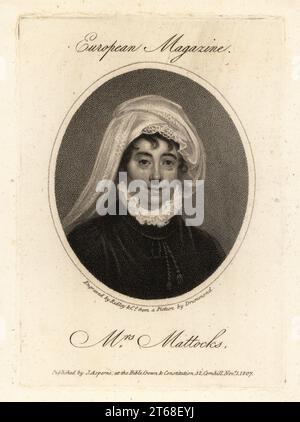 Mrs. Isabella Mattocks (1746-1826), English actress, singer, dancer and ...