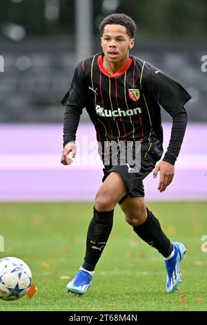 Ayanda Sishuba (10) of RC Lens pictured during the Uefa Youth League ...