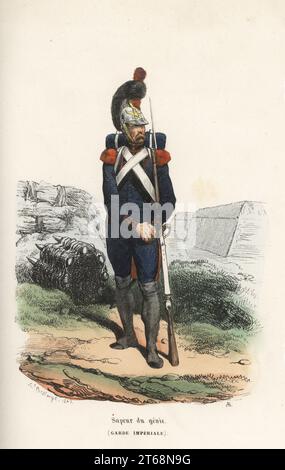 Military Uniform sapper of the Imperial Guard Jaeger Regiment during ...